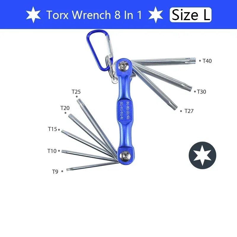 Набор Torx L 8 в 1 с карабином