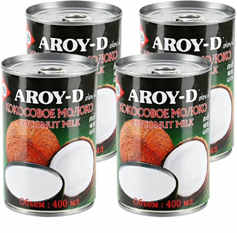 Кокосовое молоко AROY-D, 0,4 л х 4 шт