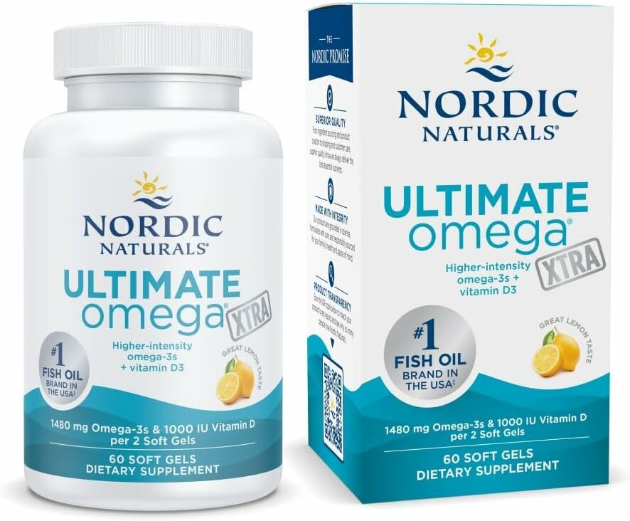 Nordic Naturals Ultimate Omega Extra 60 soft gels (экстра омега)