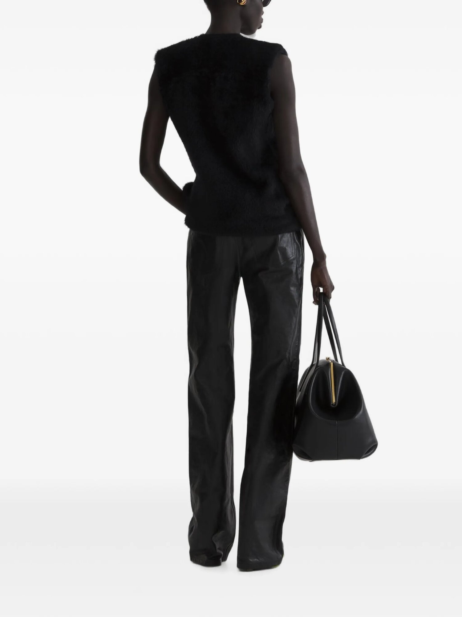Топ MUGLER Brushed-knit sleeveless top, размер 34 — фото 1