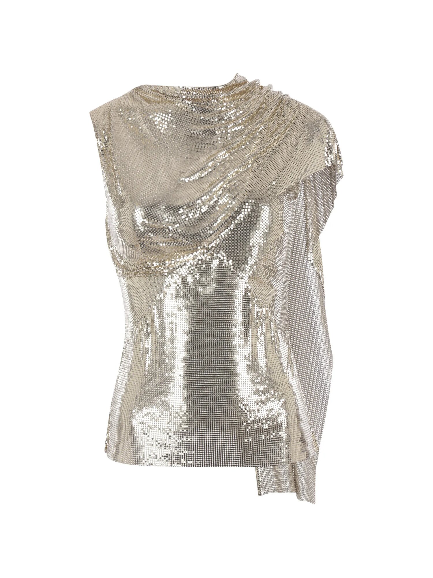 Топ Draped mesh top