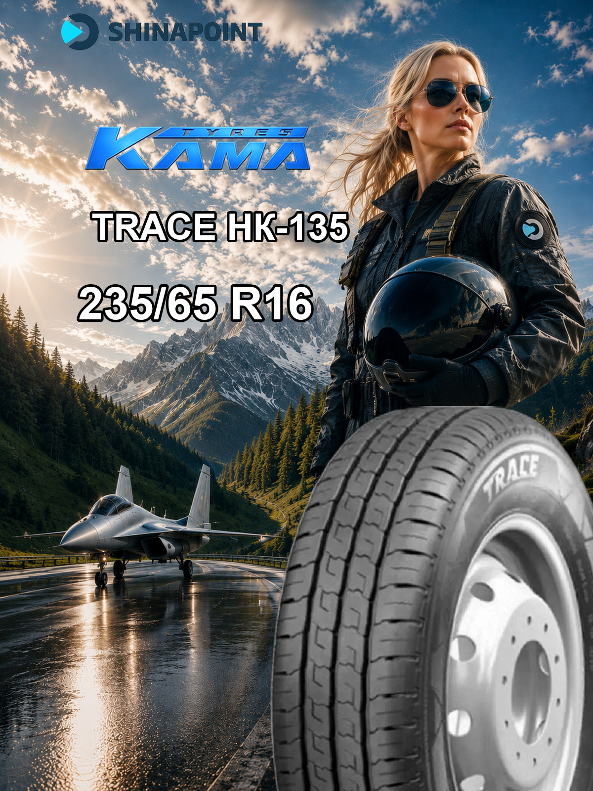 Шины летние R16 235 65 115 R автомобильная летняя резина шина КАМА модель TRACE НК-135