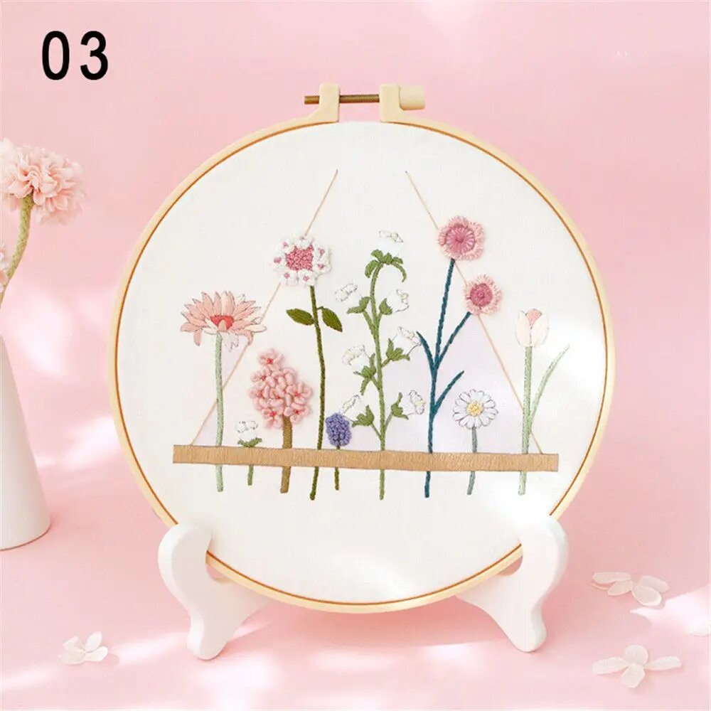 Набор для вышивания Flower Invitation "Цветы" хлопок P