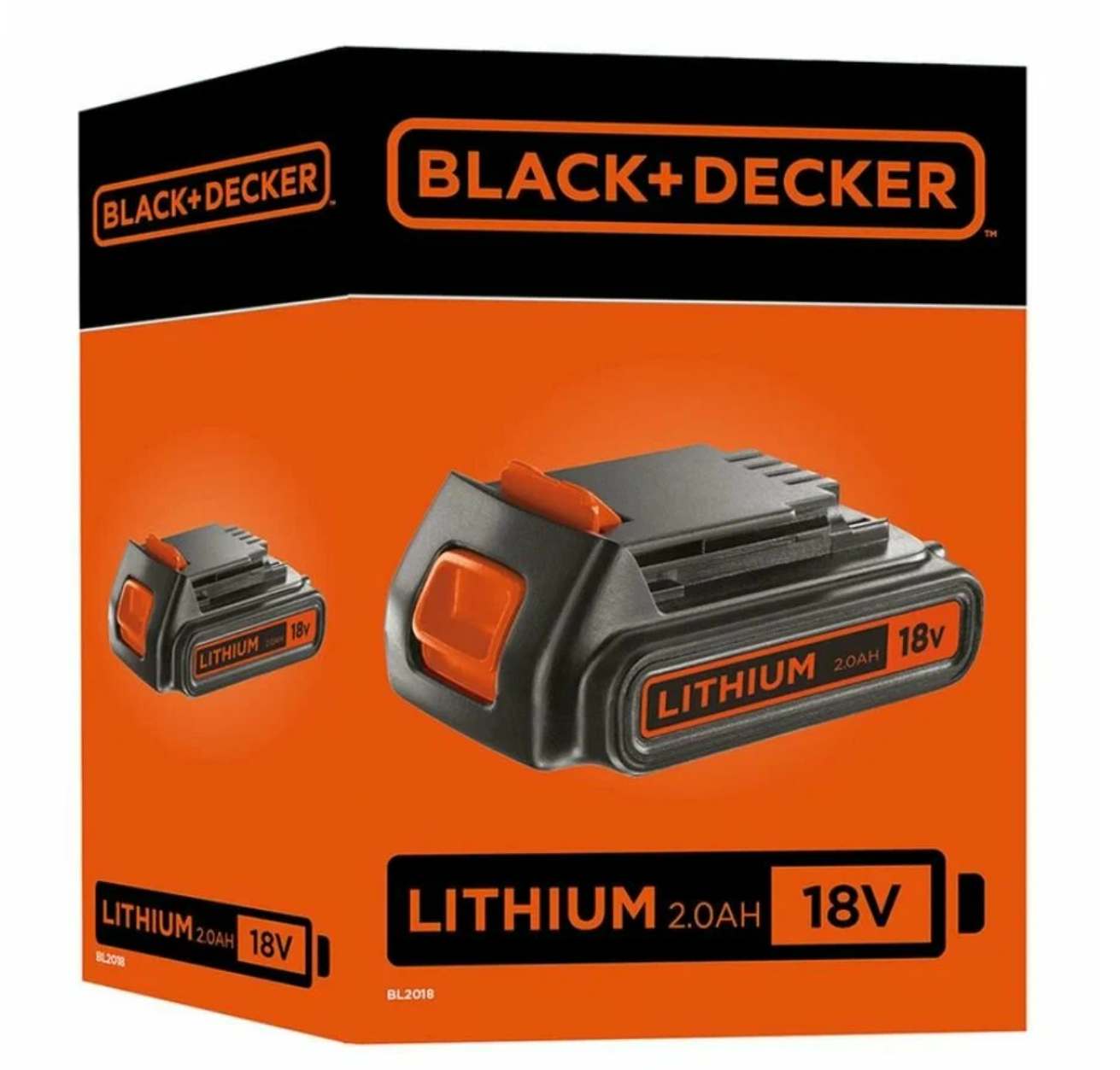 Аккумулятор для электроинструмента BLACK+DECKER 18В, 2Ач, BL2018-XJ