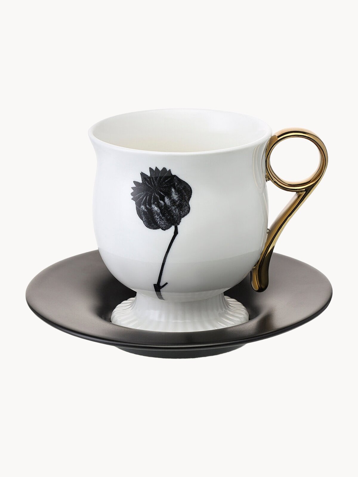 Чайная пара Herbaria #3 150 мл фарфоровая с цветком Liberty Jones LJ0000405