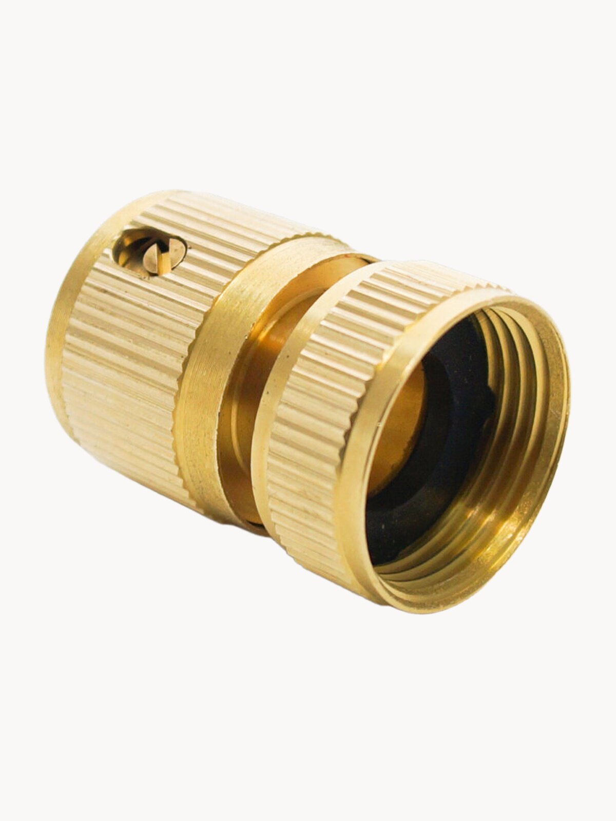 Соединитель для шлангов, латунный 3/4 внутренняя резьба быстросъёмный Polyagro