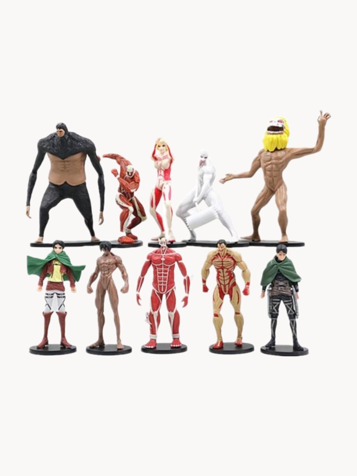 10 Фигурок игрушек "Атака на титанов", идеальных для поклонников и коллекционеров