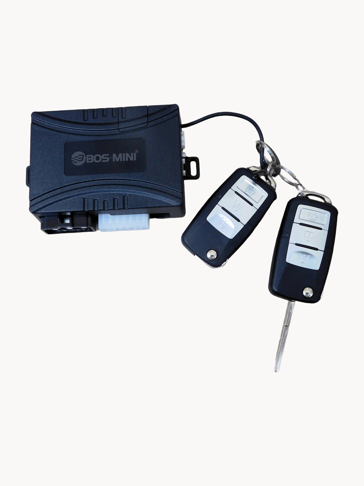 Автосигнализация BOS-MINI, BOS-A2335 PKE, управление со смартфона. Кнопка Старт Стоп, дистанционный запуск на расстоянии действия ВТ, автосигнализация