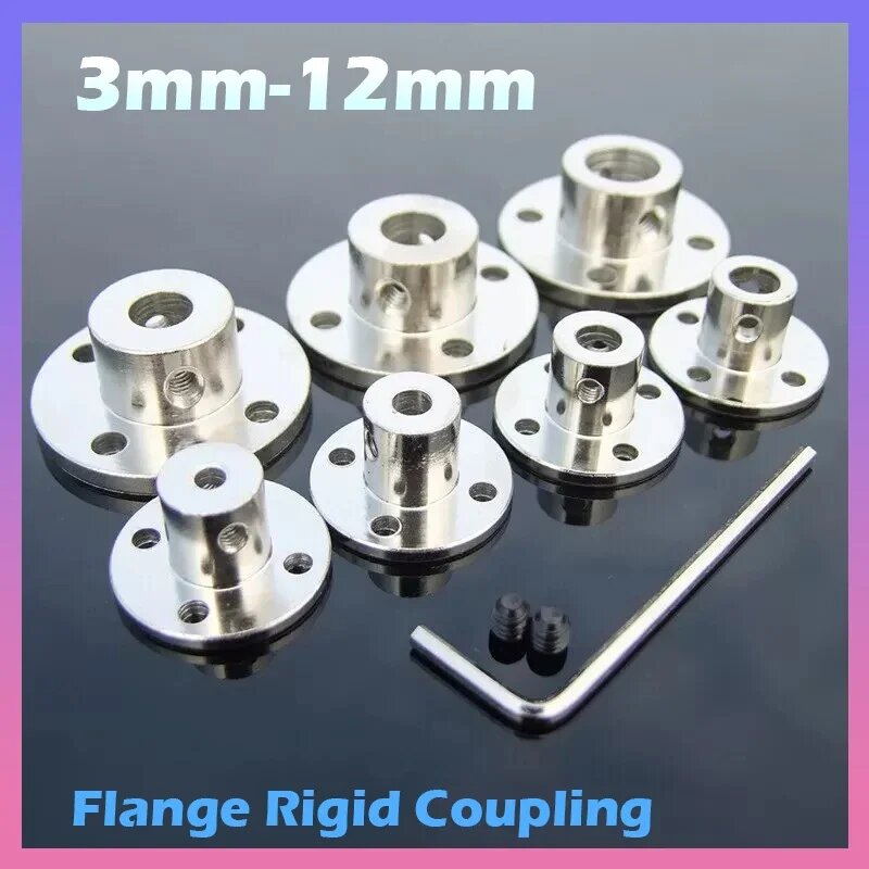 Фланцевые муфты для жесткого вала 3/3,17/4/5/6/6,35/7/8/10/11/12 мм 12mm