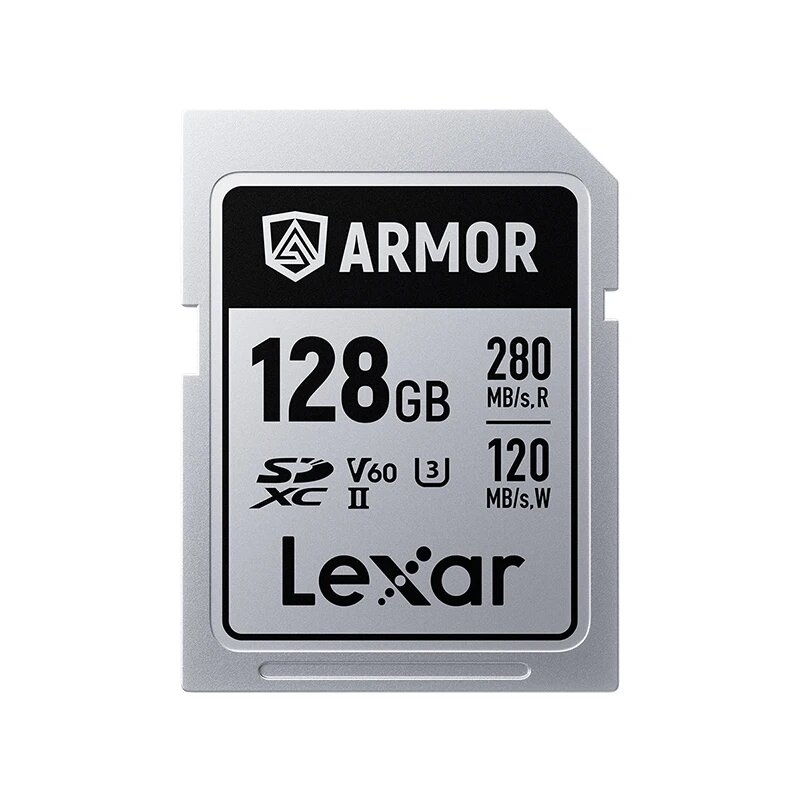 Lexar Professional ARMOR SILVER SDXC карта памяти 256 ГБ / 128 ГБ V60 6K SD Card 128GB