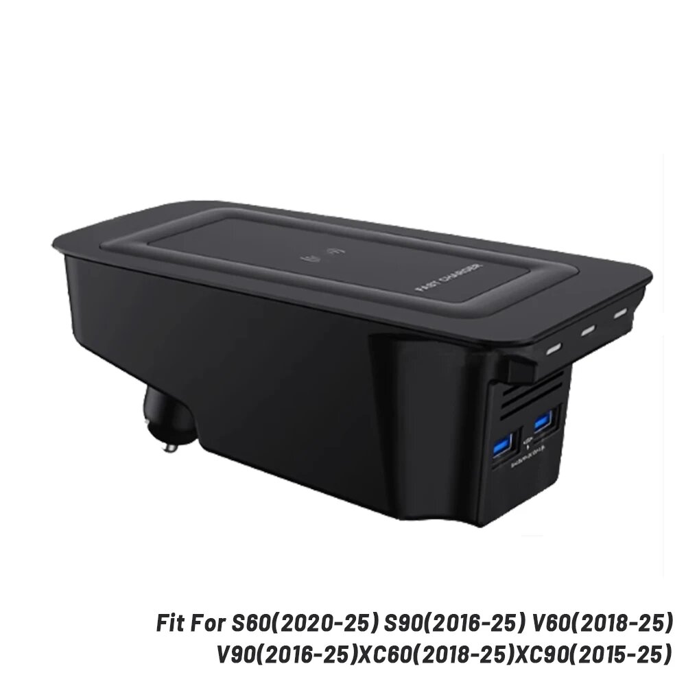 Беспроводное зарядное устройство Moreway для Volvo XC90 S90 V90 XC60 S60 V60 C60 2018-2024, держатель для зарядки телефона, аксессуары для интерьера автомобиля