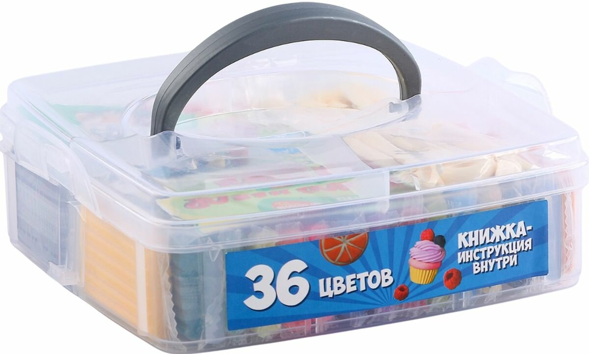 Набор полимерной глины с аксессуарами для детского творчества, запекаемая мягкая масса для лепки, 36 цветов по 20 грамм