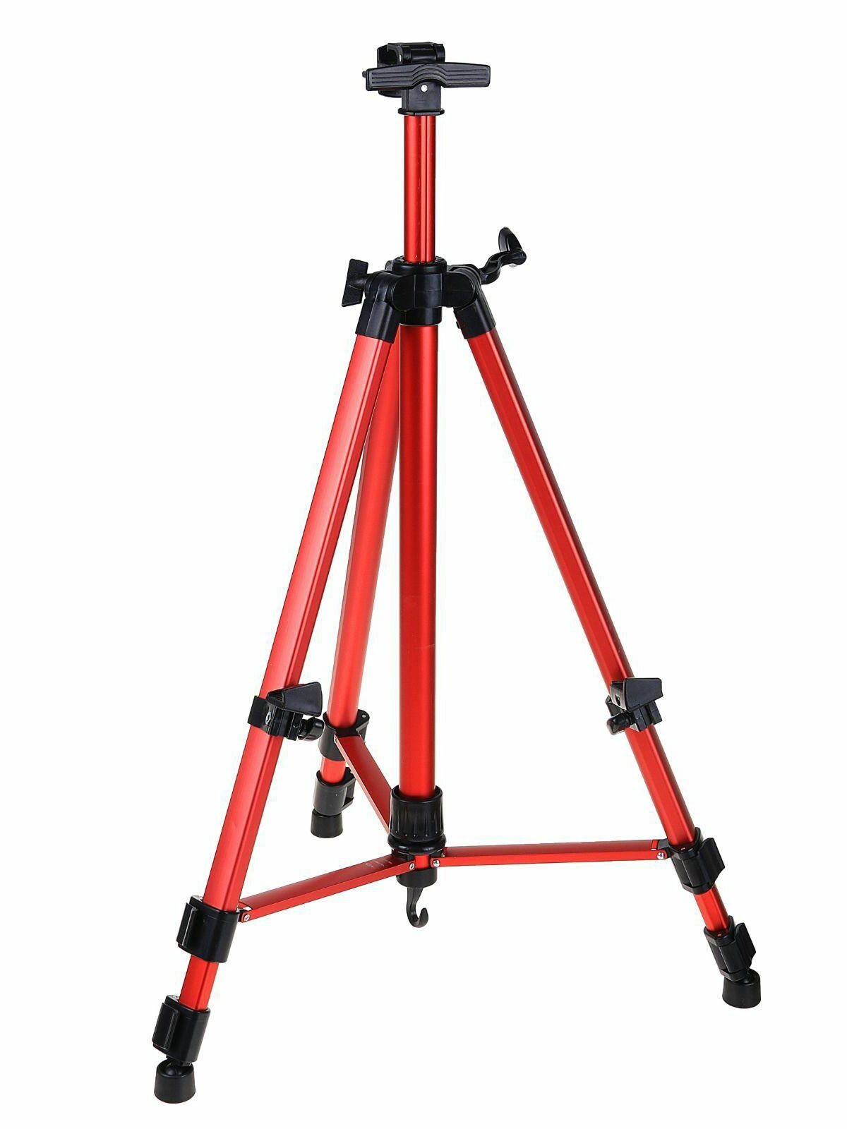 Напольный телескопический мольберт-тренога, металлический, подставка для рисования и творчества, металлический холст-держатель, размер 51-153 см, цвет красный