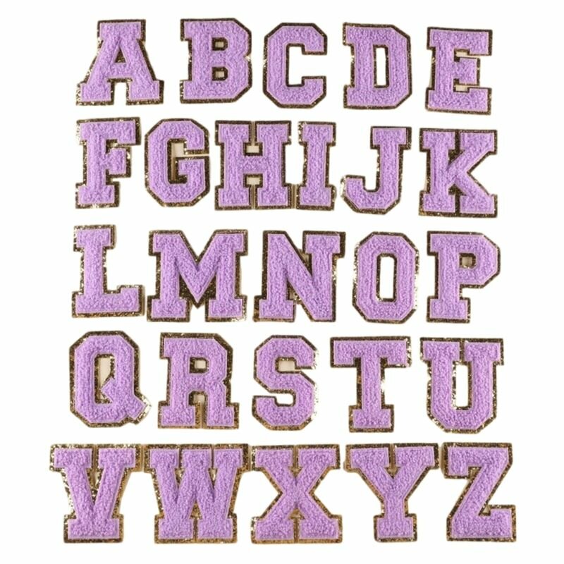 Вышитые буквы аппликации для одежды