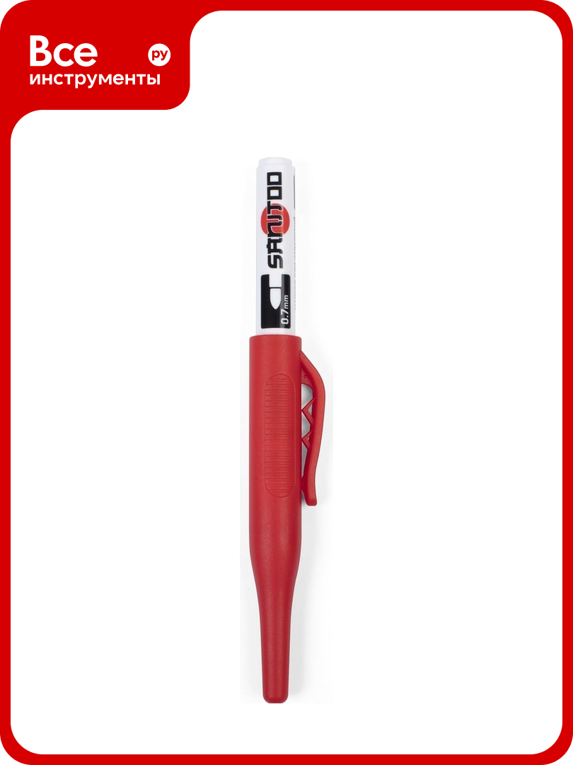 Маркер для отверстий Sanitoo PRO заправляемый красный 3047