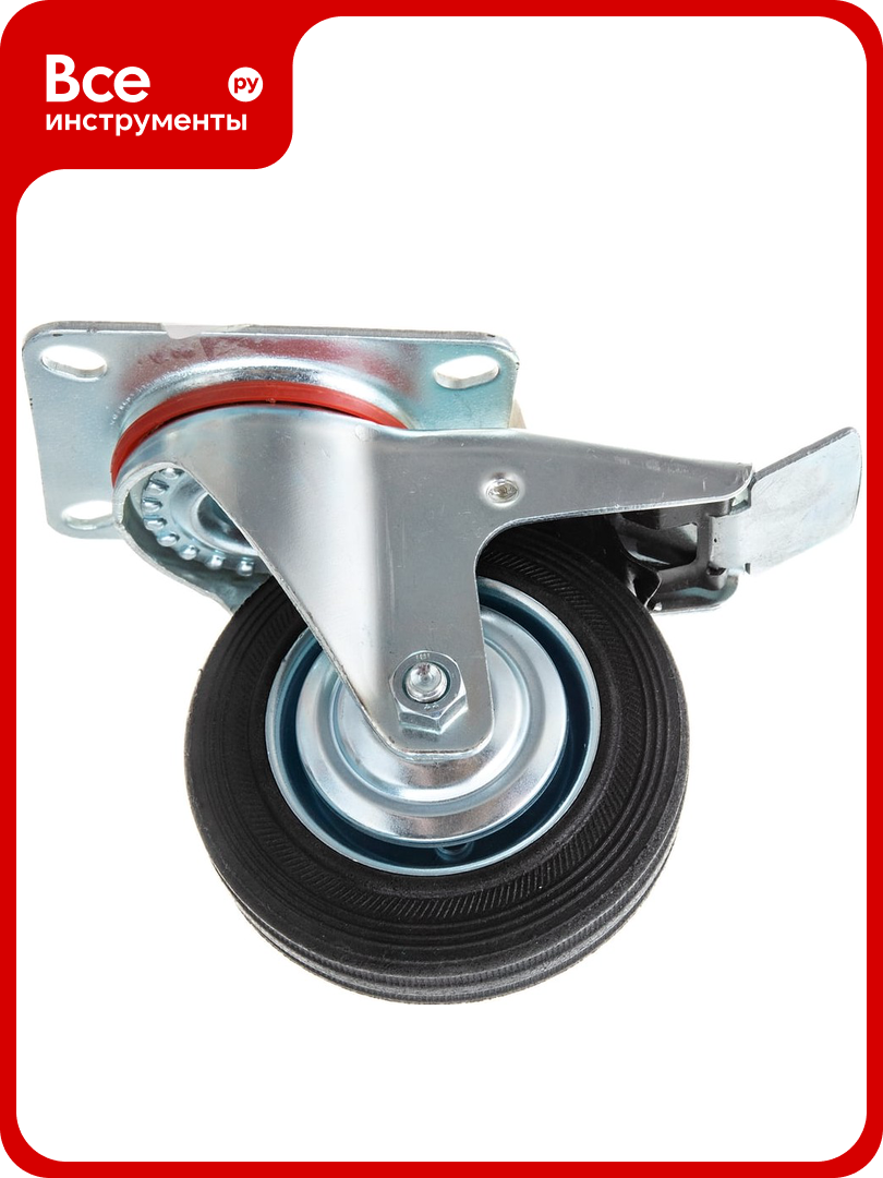 Колесо промышленное поворотное с тормозом Longway SCB42