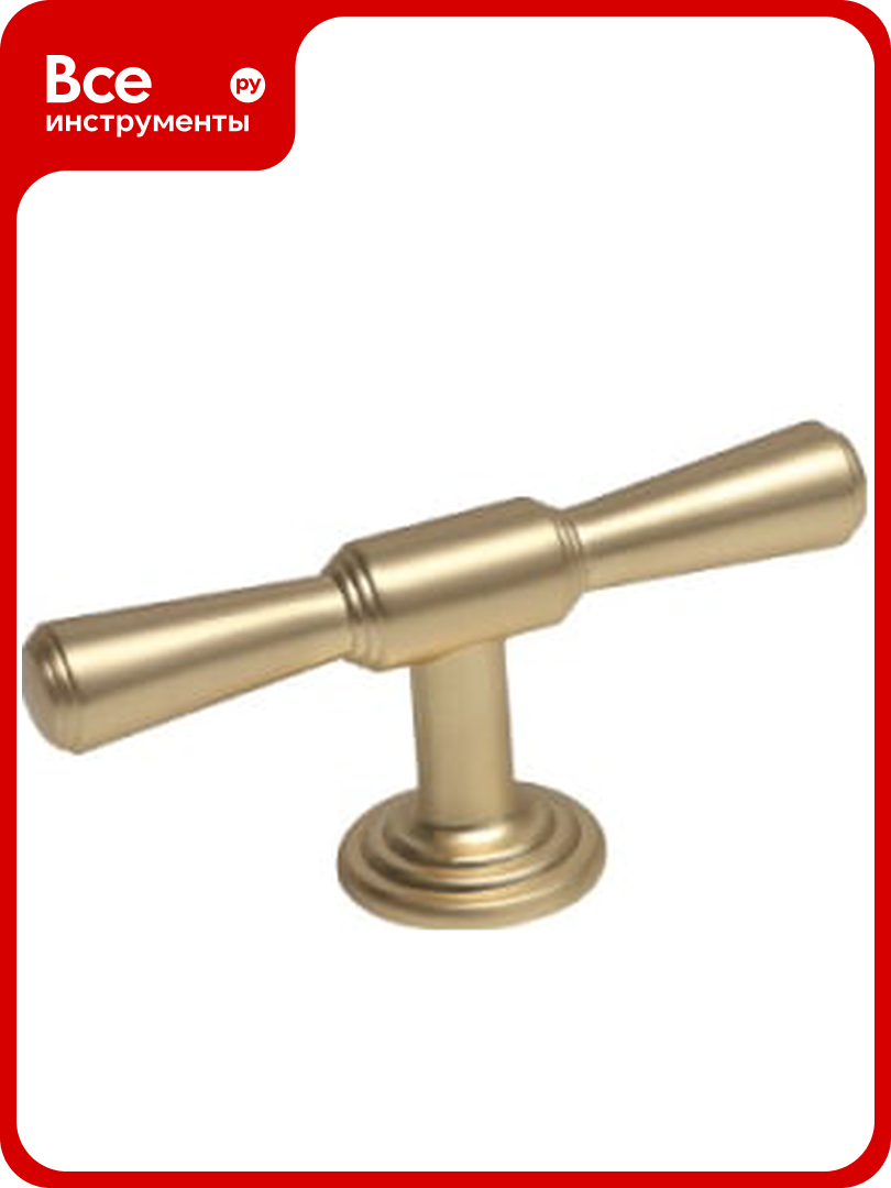 Ручка-кнопка MAKMART отделка золото шлифованное M8253. K. BB