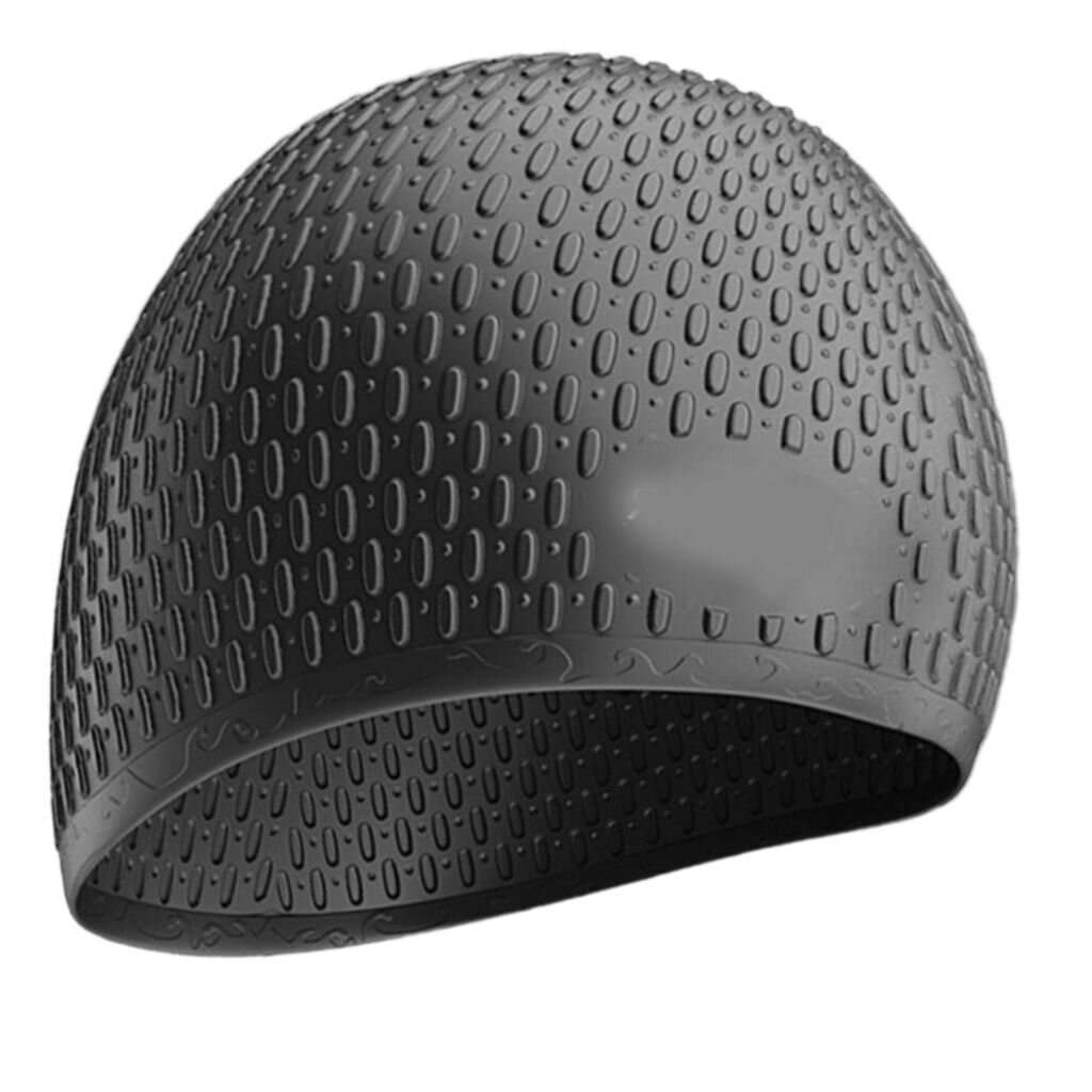 Водонепроницаемая силиконовая шапочка для плавания с каплями воды