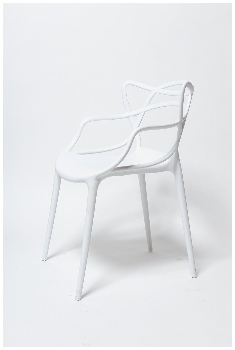 Белый дизайнерский стул «Снежный узор»