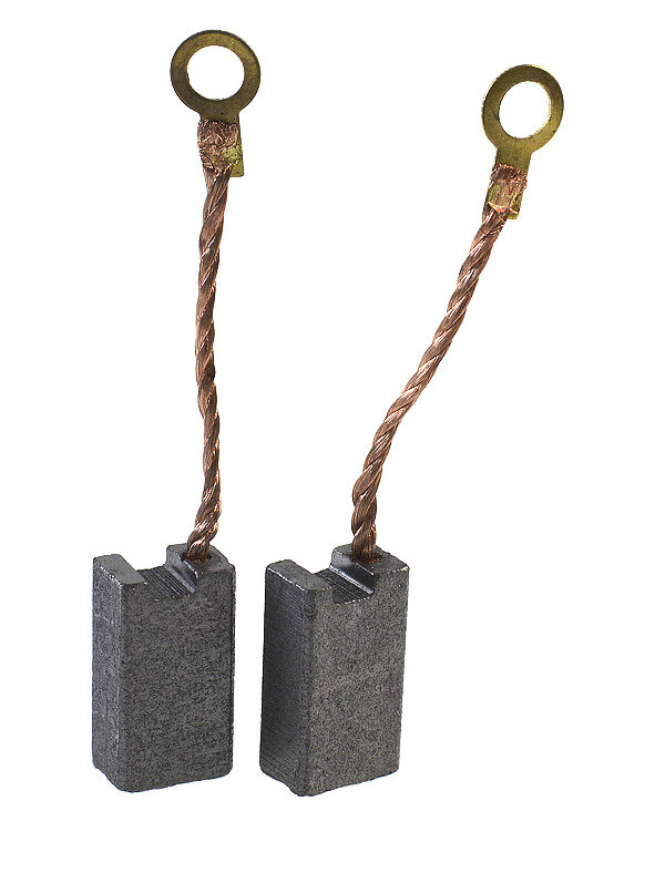 Щетка графитовая (пара) 10x6.5x15 для машины шлифовальной угловой (болгарки) ЗУБР УШМ-П150-1400 В