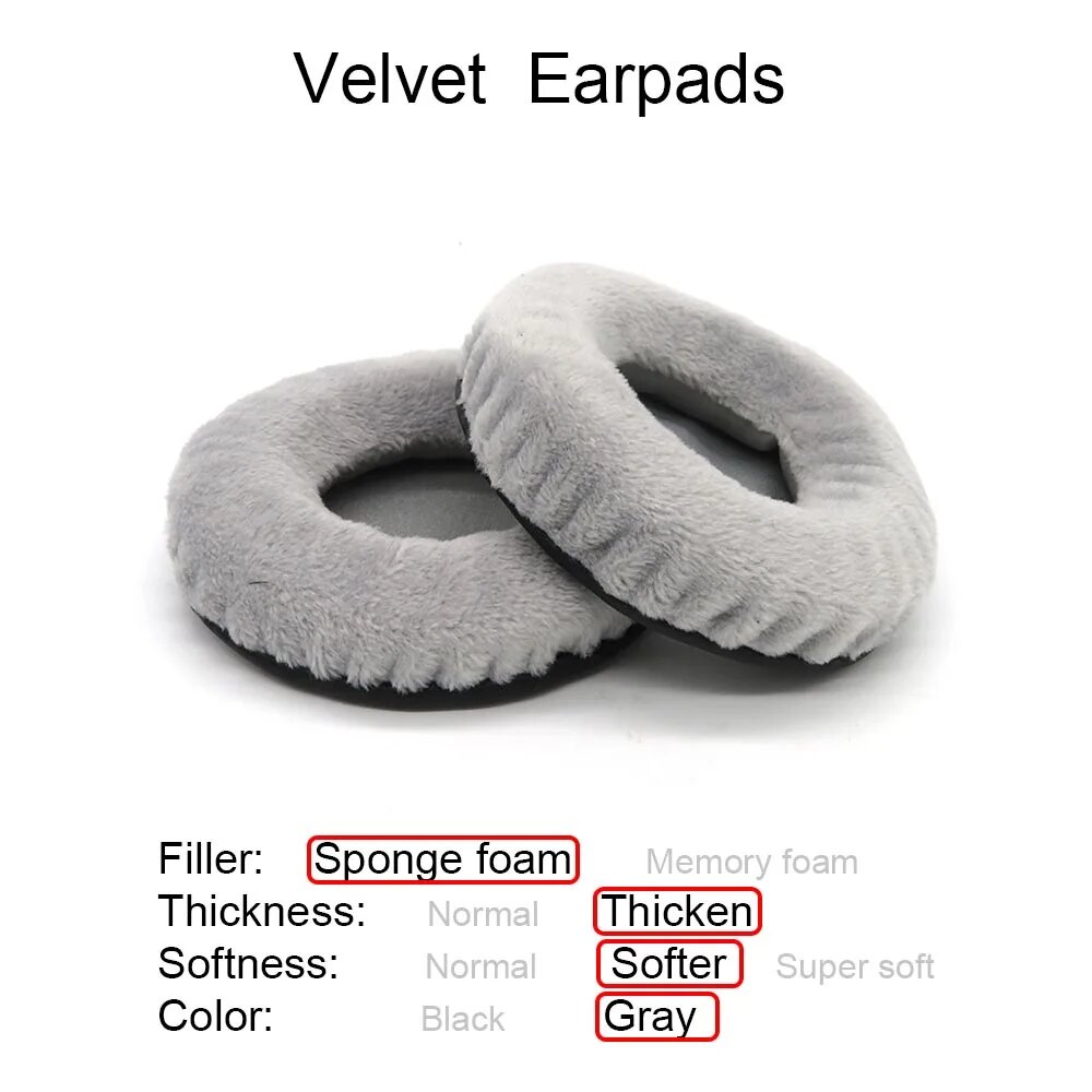 Амбушюры Ear Covers для Audio Technica ATH AVC500 Velvet earpads