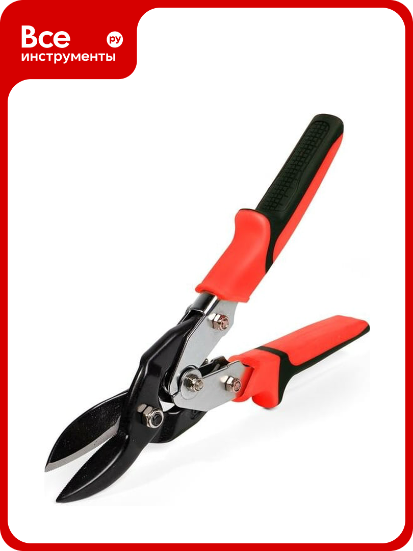 Прямые ножницы для резки листового металла КВТ НМЛ-01 81942, выполнены