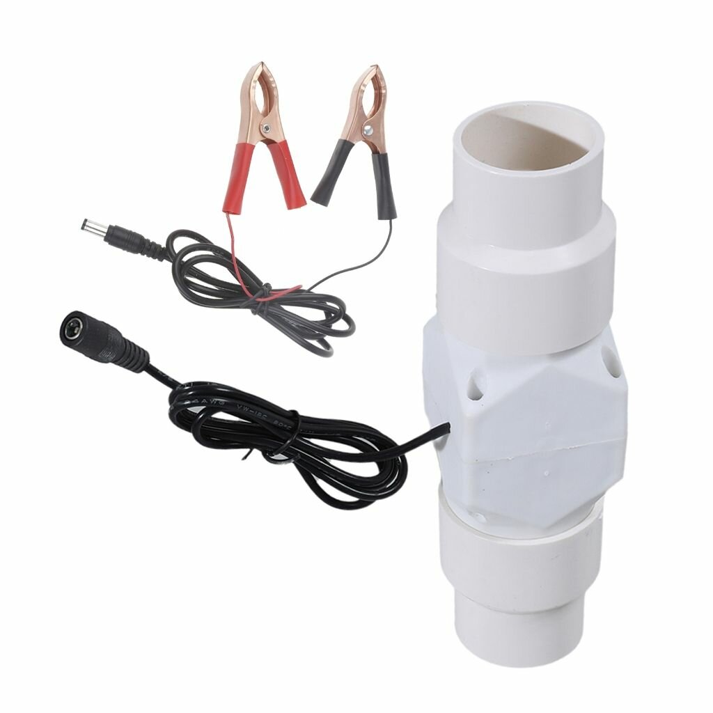 (1 комплект) Наружный диаметр 50 мм 12 В канальный вентилятор вытяжной + зажим для аккумулятора линия питания-40