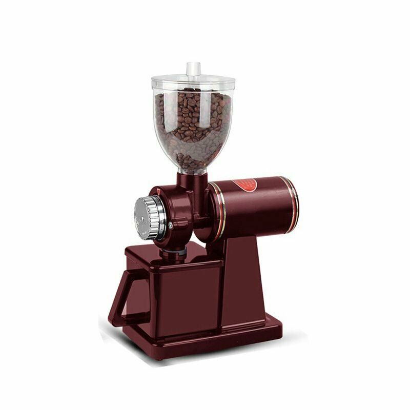 Электрическая кофемолка, 8 зубчатых колес, подходит для кофейных зерен, специй, зерна, 120 г/мин, 180 Вт, красный