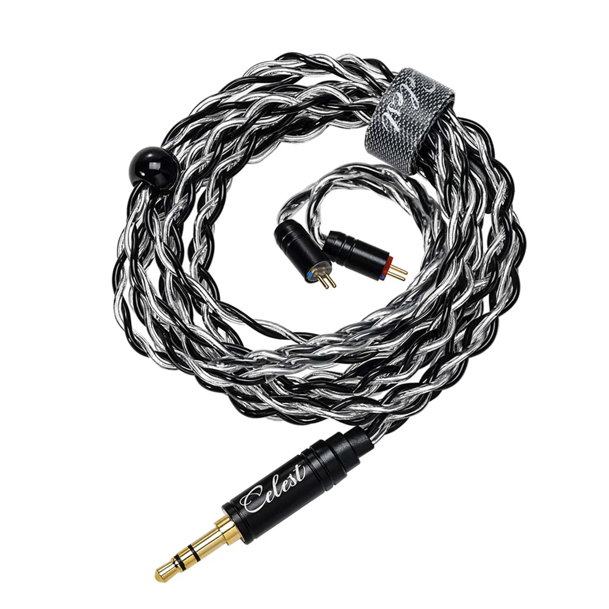 Сменный кабель для наушников Celest Aura black 2-pin, 3.5 мм, 1.2 м