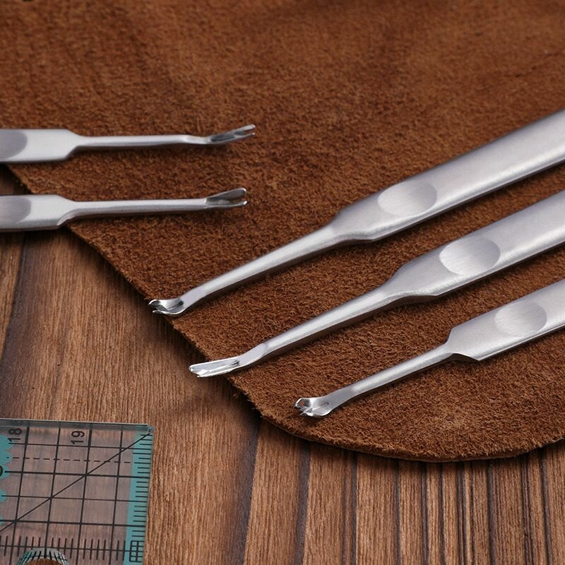 Канавкорезы, сталь, серебристый, длина 11 см, комплект 5 шт.