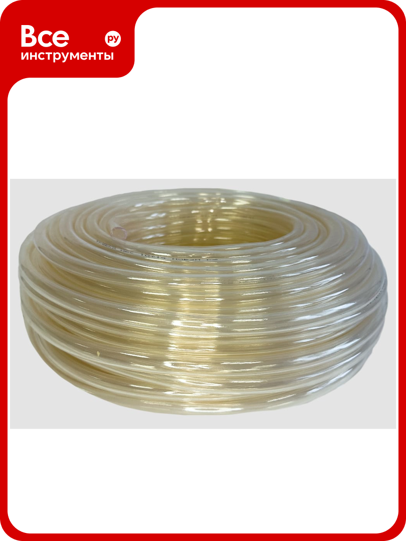 Шланг новэм трубка маслобензостойкая, пвх, 8x11мм, 20м, прозрачная МБС_8х11мм_20_проз