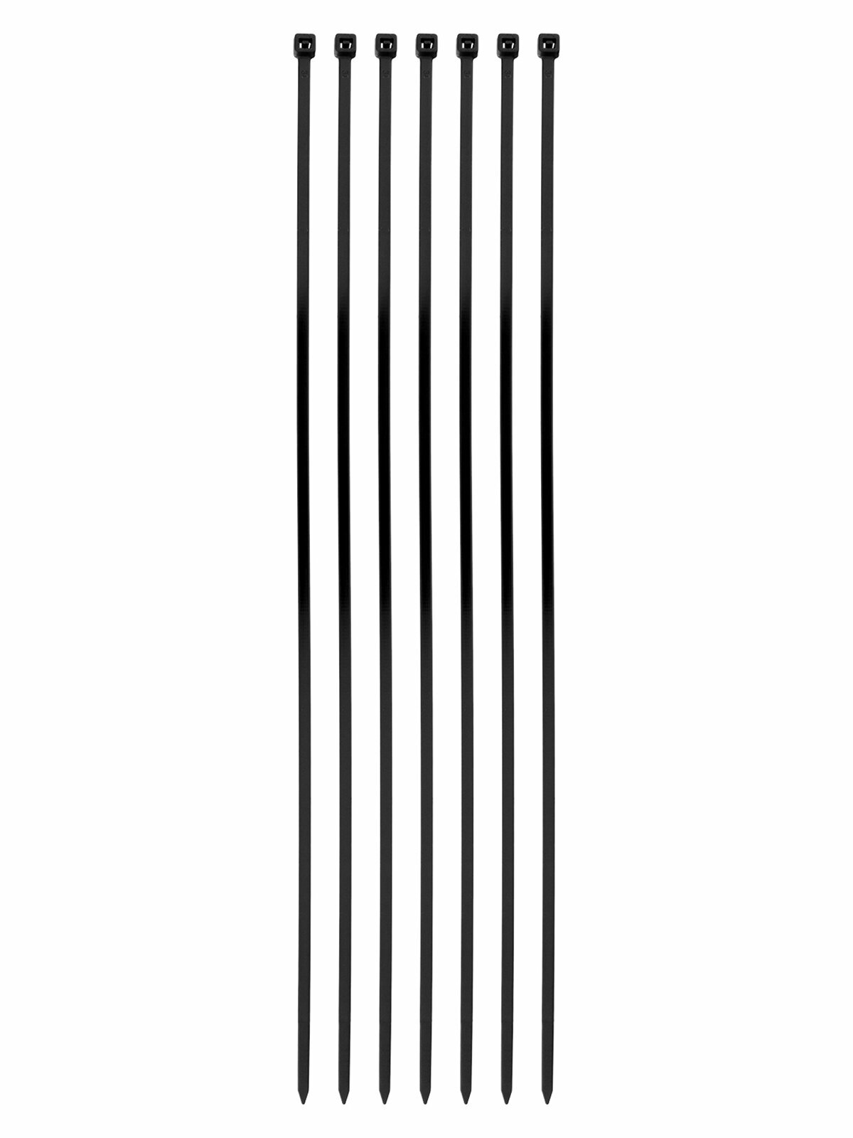 Хомуты Сибртех 300 х 3, 6 мм, пластиковые, черные, 100 шт 45560