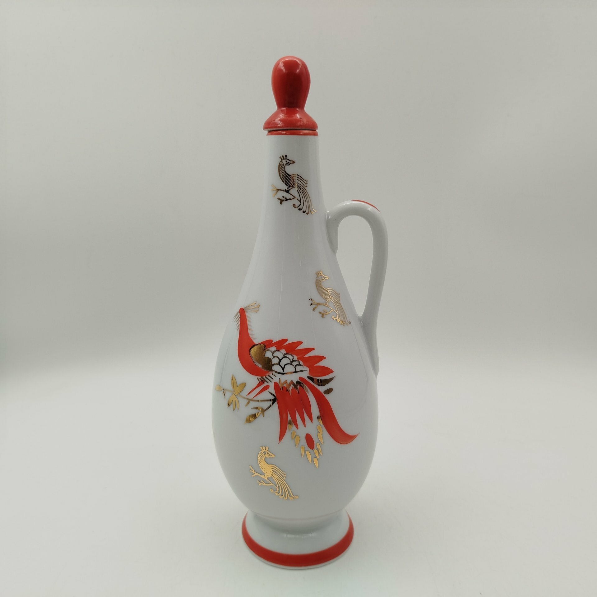 Штоф "Жар-птица", фарфор, роспись, золочение