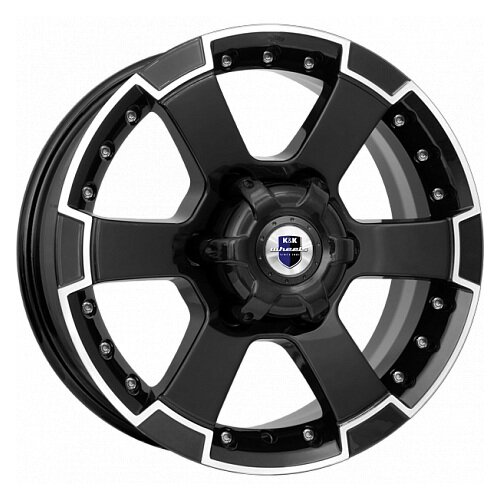 Колесный диск K&K M56 7x16 6*139.7 ET38 DIA100.1 Алмаз черный