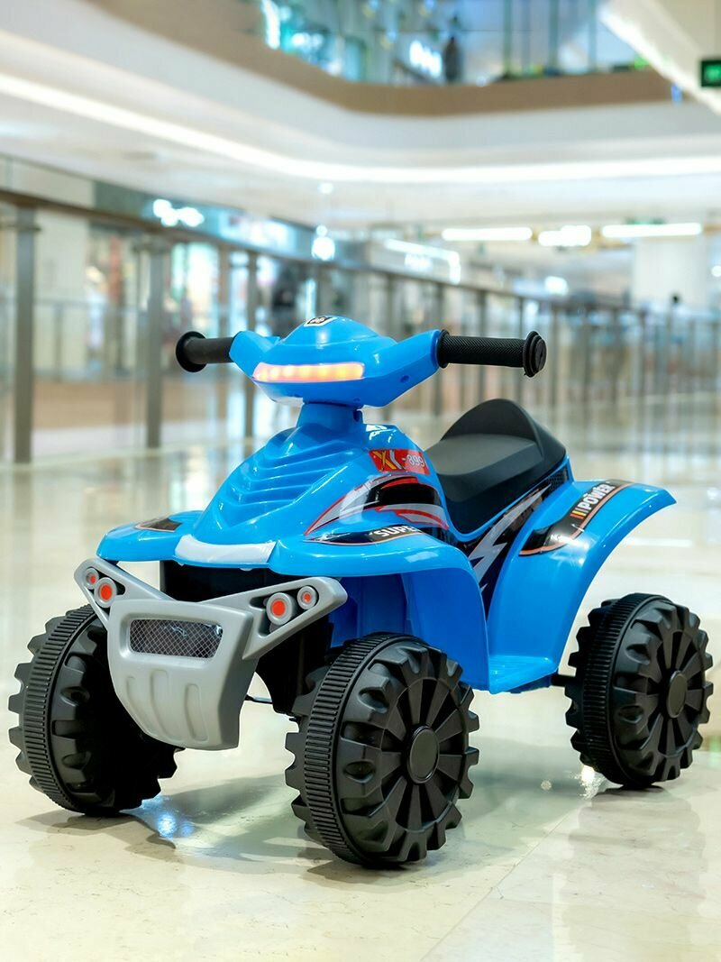 Детский квадроцикл, на аккумуляторе, с фарами, музыкой, плавный старт