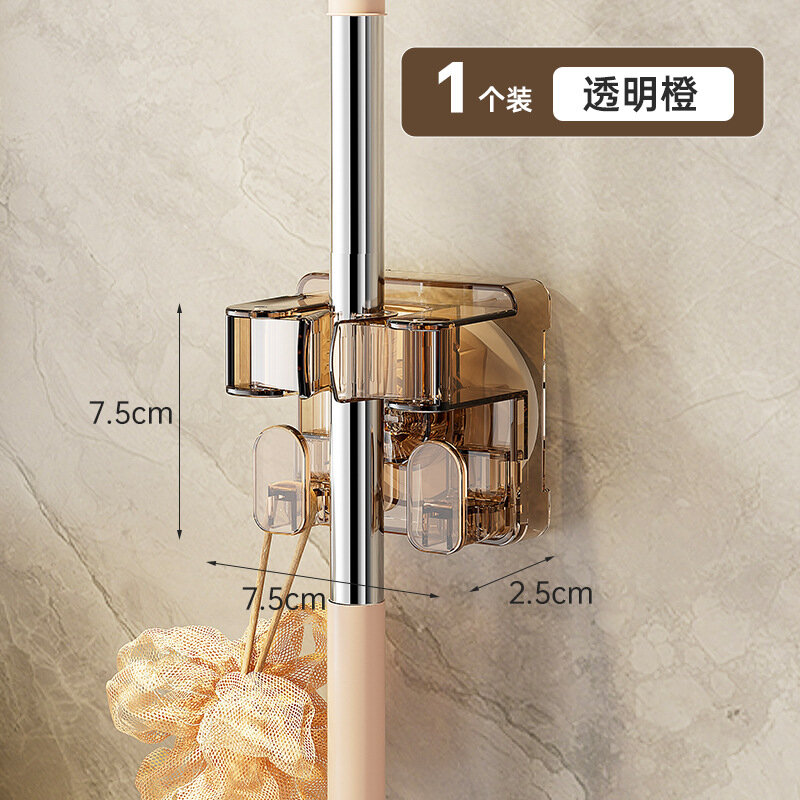 Держатель для швабры с присоской для ванной, настенный крепеж без сверления, вешалка для метлы, стеллаж для хранения в ванной, тип присоски