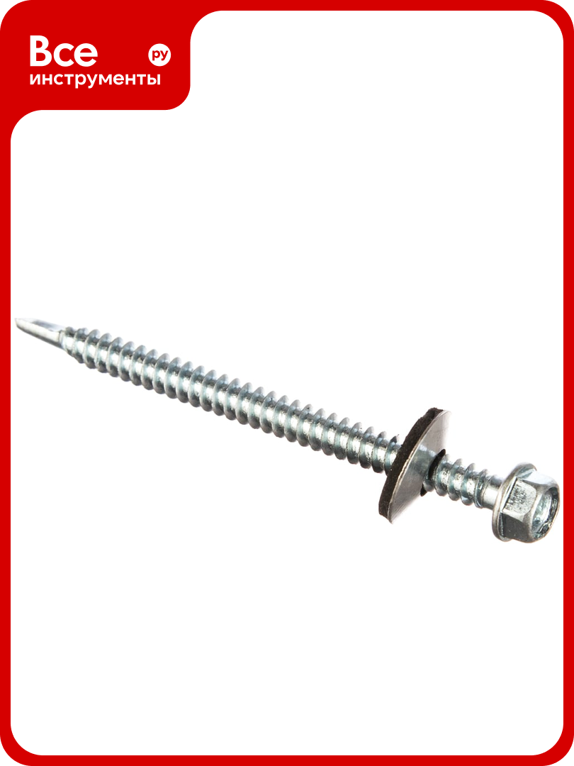 Кровельный саморез Tech-Krep КР ZP сверло 5,5х76 60 шт, коробка с окном 124631