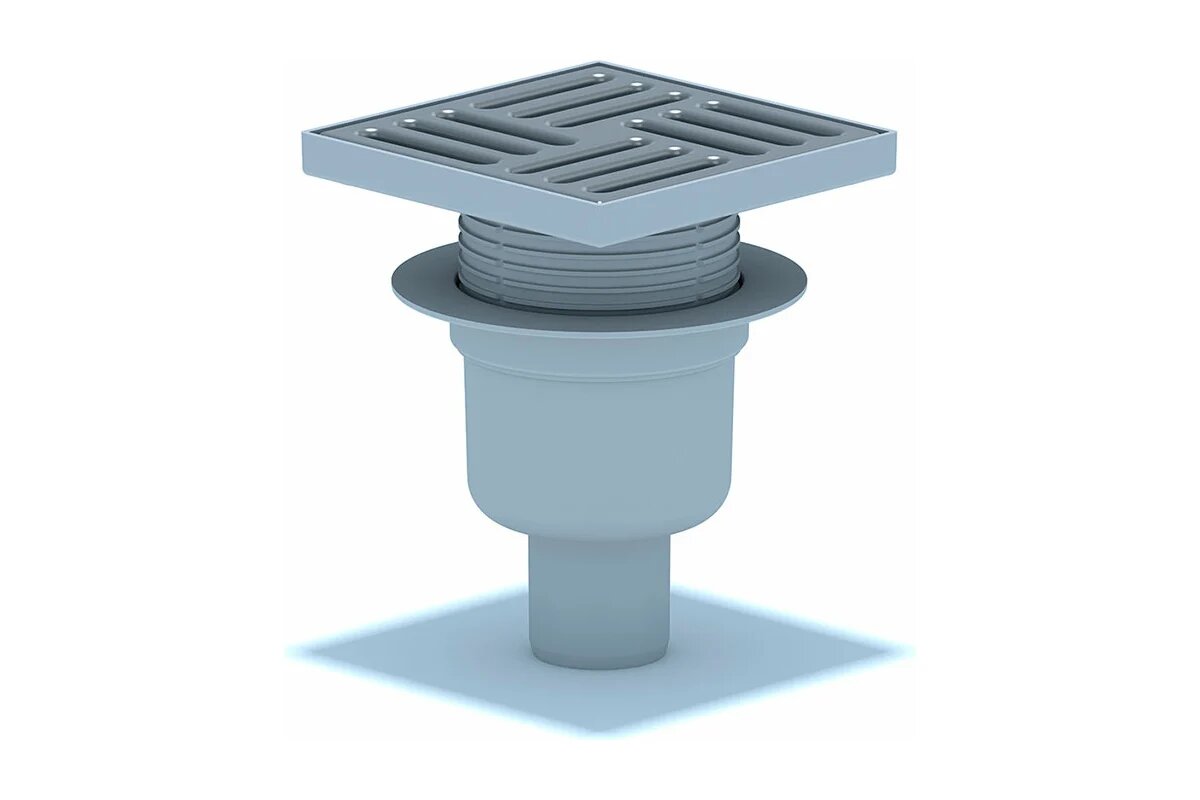 АНИ Пласт Трап вертикальный выпуск 50 регулируемый, решетка 15x15 нержавеющая TA5712