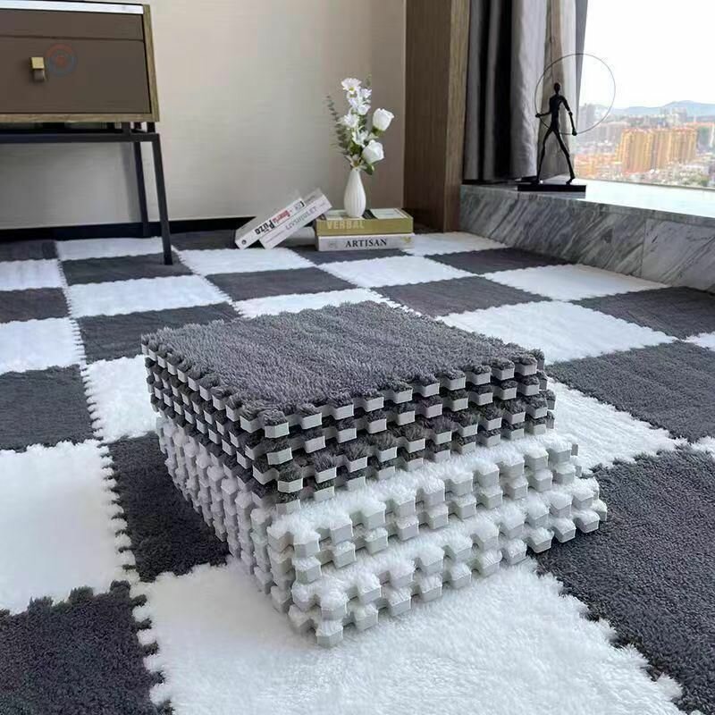 Мягкое спортивное напольное покрытие EVA 30x30 см, 10 шт амортизирующий, нескользящий коврик для фитнеса, йоги и защиты пола