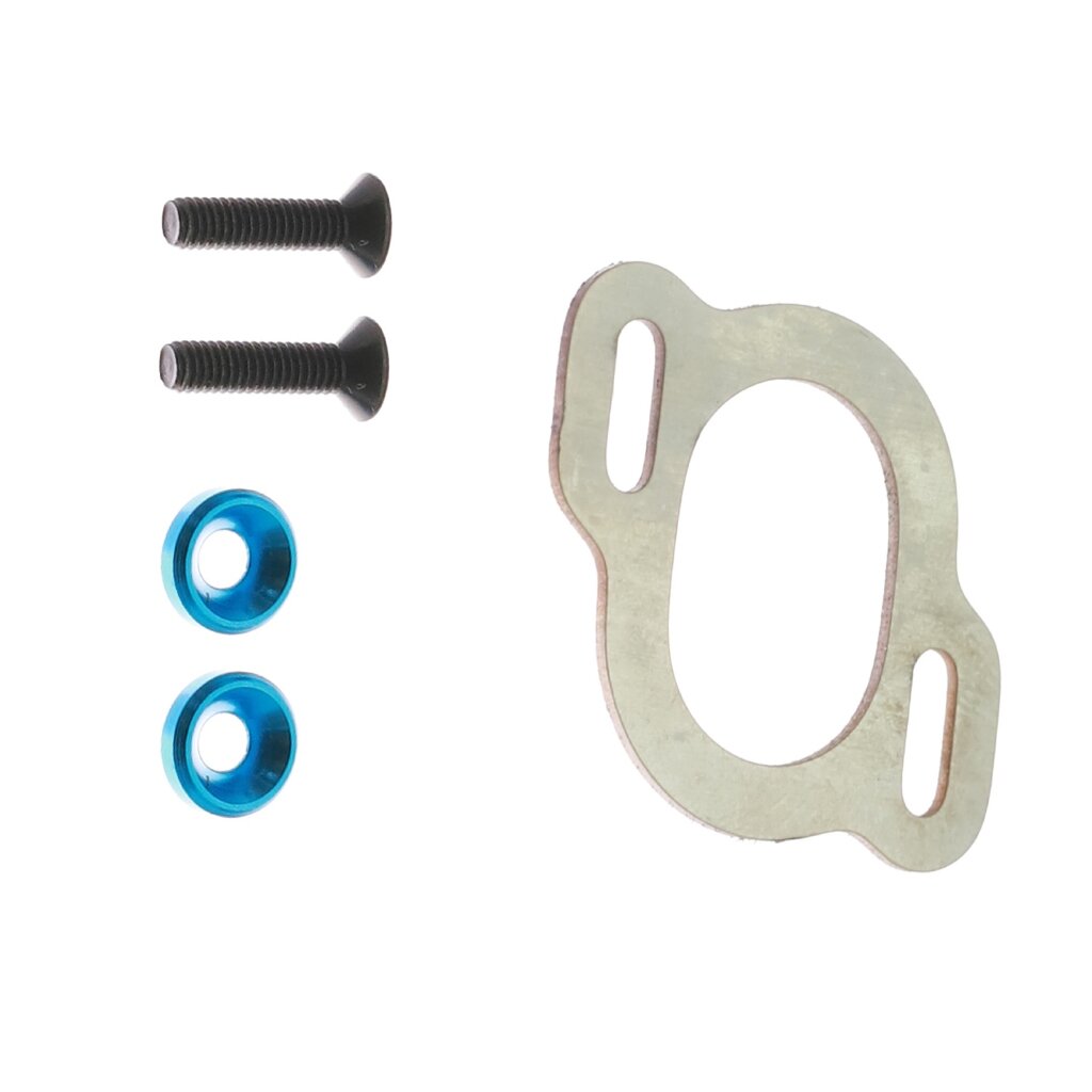 Ударопрочный защитный кожух двигателя из нержавеющей стали для радиоуправляемых автомобилей масштаба 1/10 с приводом на 2 колеса и противоскользящей поверхностью.