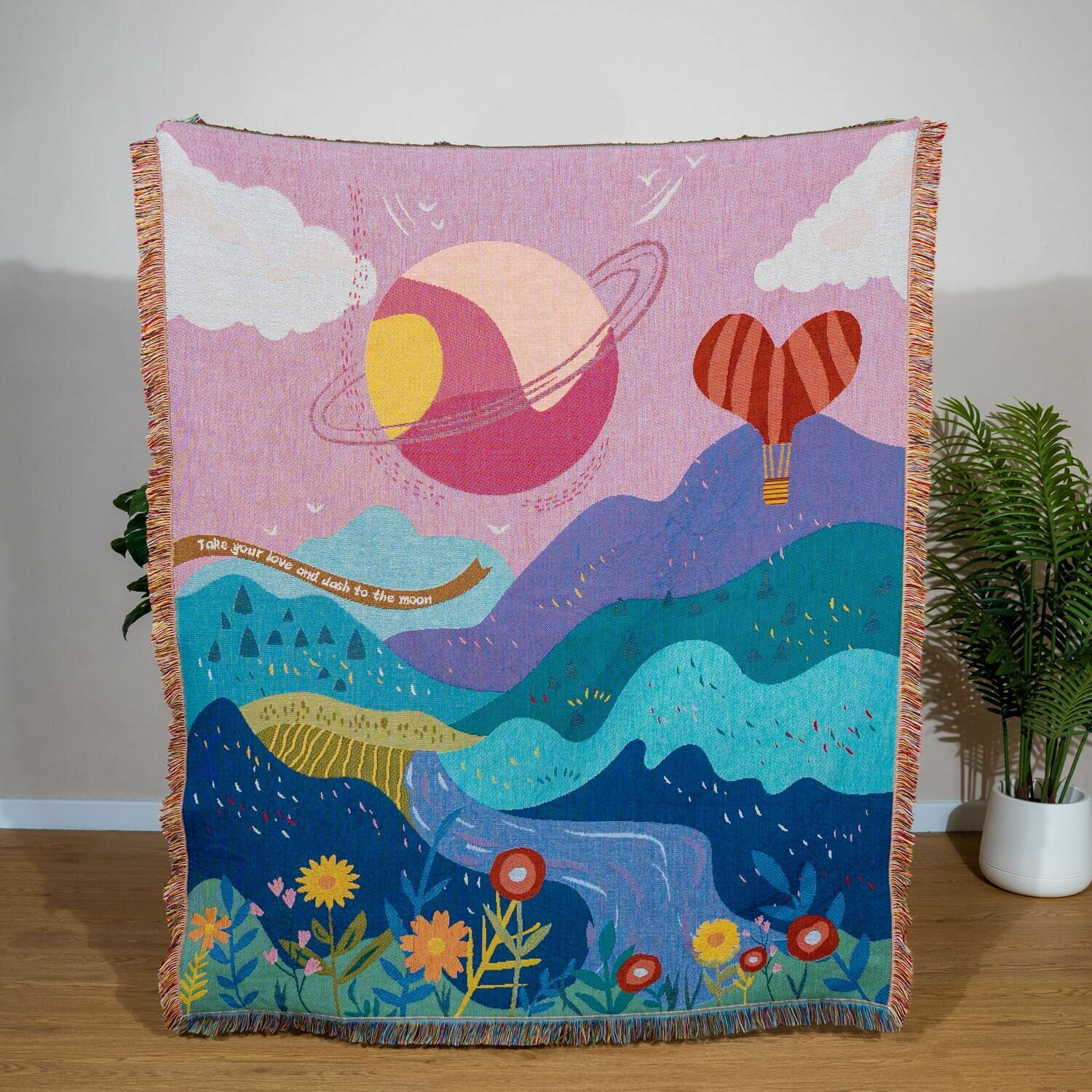 Беги на Луну гобелен 160*130