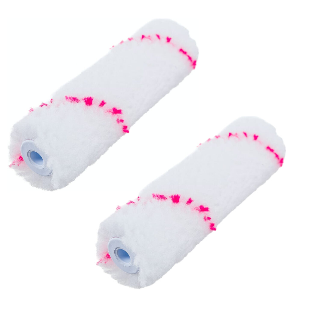 Сменный ролик для мини валика 110мм Полиамид ворс 11мм для водных красок, 2 шт