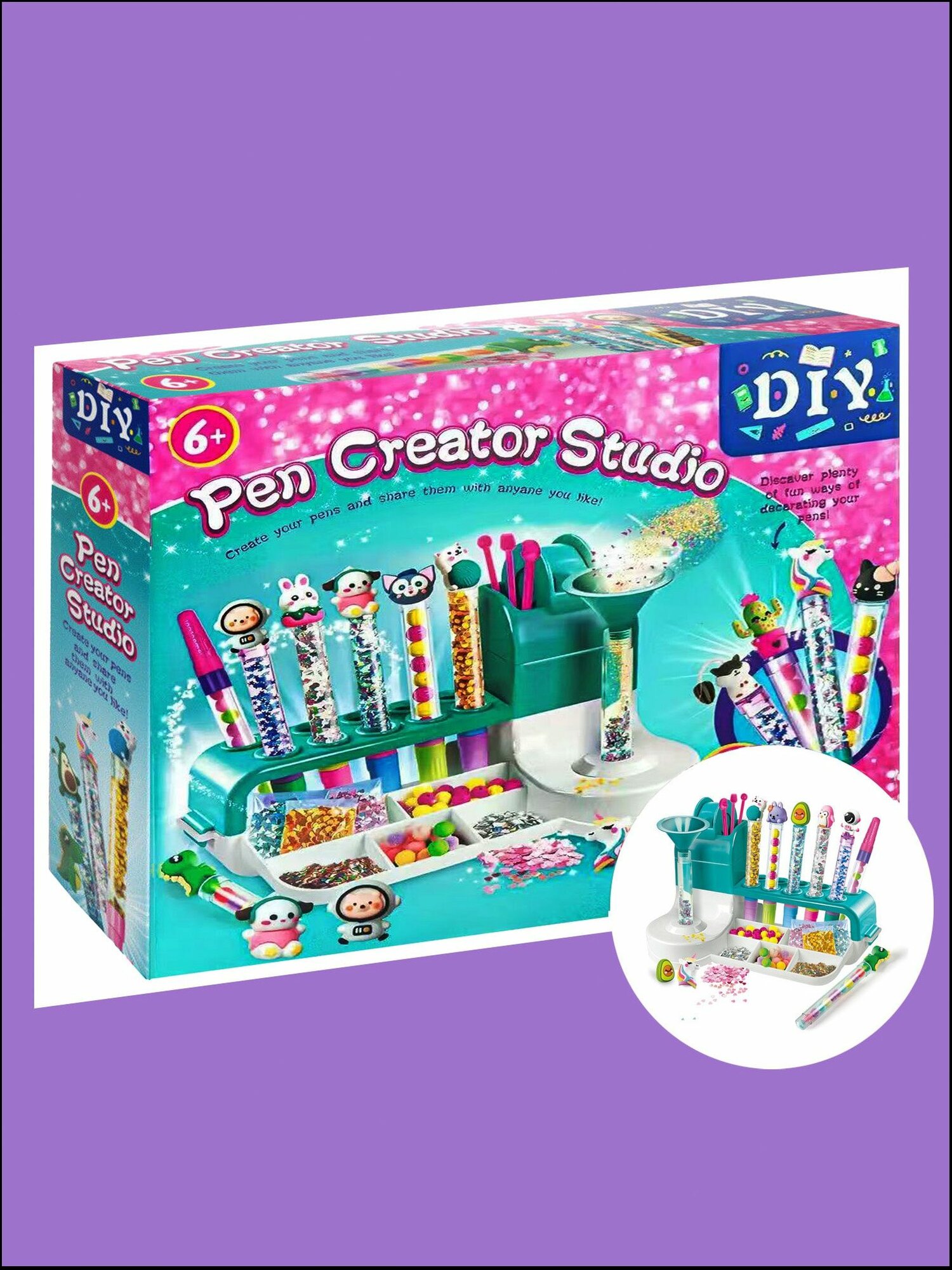 Pen creator studio Дети с волшебным зыбучим песком ручной работы делают костюмы и игрушки