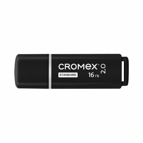 Флеш-диск 16GB CROMEX Standard USB 2.0, черный, 514158