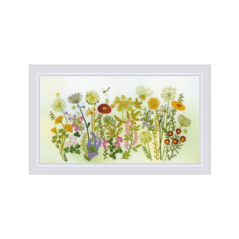 Набор для вышивания Риолис #РТ-0104 Разнотравье, Гладь, 40 х 22 см