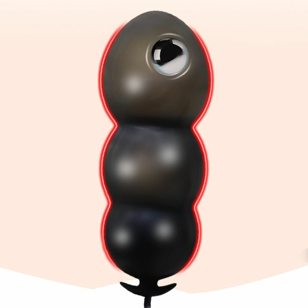 Огромная светящаяся надувная анальная пробка-синяя светящаяся пробка без шариков