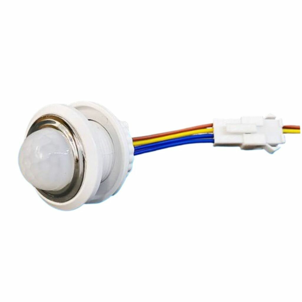 (1 шт.) Инфракрасный датчик движения человеческого тела, автоматический выключатель света, модуль датчика 110V240V, регулируемое время, регулируемая яркость