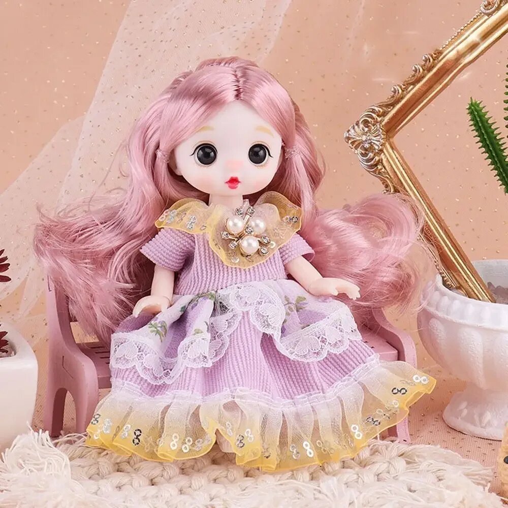 Новая модная кукольная одежда, мультистиль, игрушки для девочек, высококачественное нарядное платье, костюм с юбкой, кукла 16 ~ 17 см