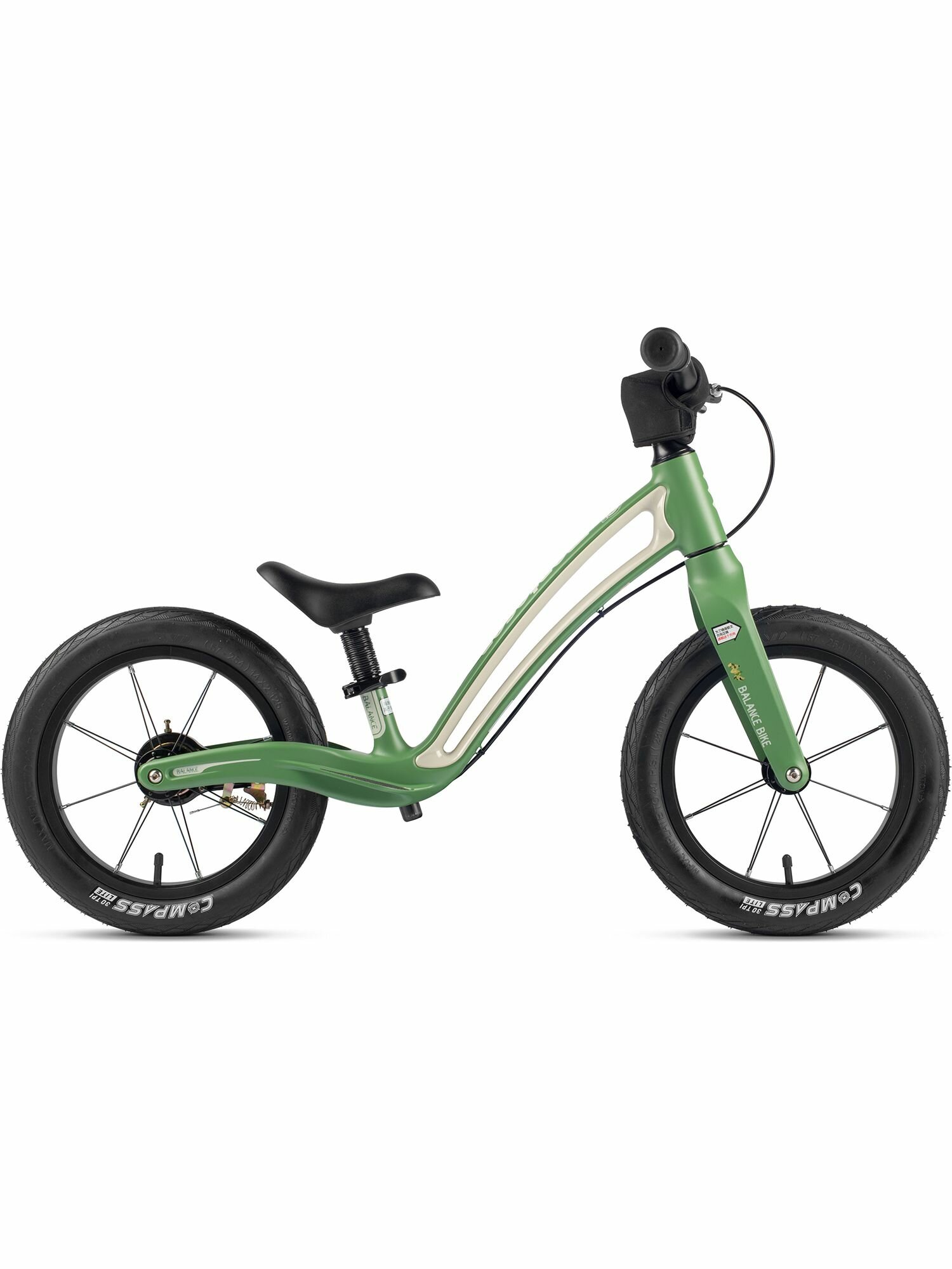 Беговел Montasen 14" M-F805 Green, для детей на рост 85-100 см, алюминиевая рама, жесткая вилка