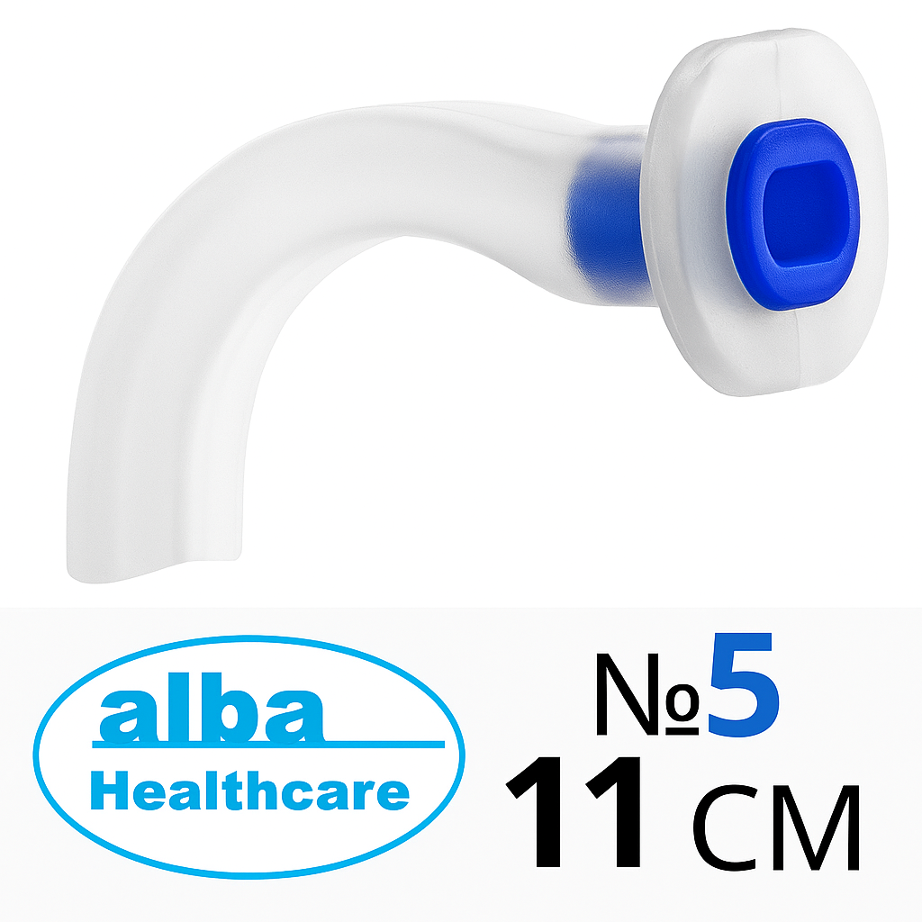 Воздуховод Гведела одноразовый №5 (110 мм), Alba Healthcare-5 штук
